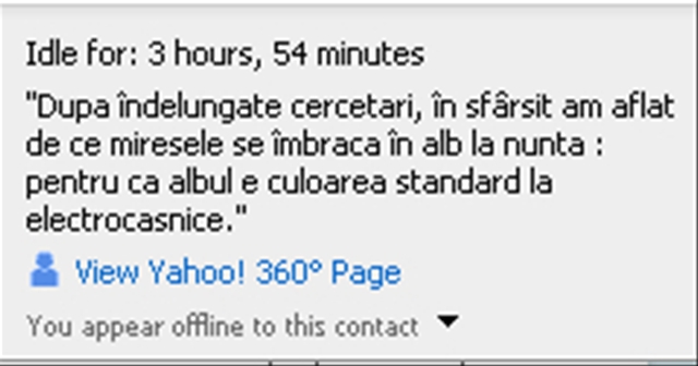 Yahoo! Messenger - Status - Stealth Settings
